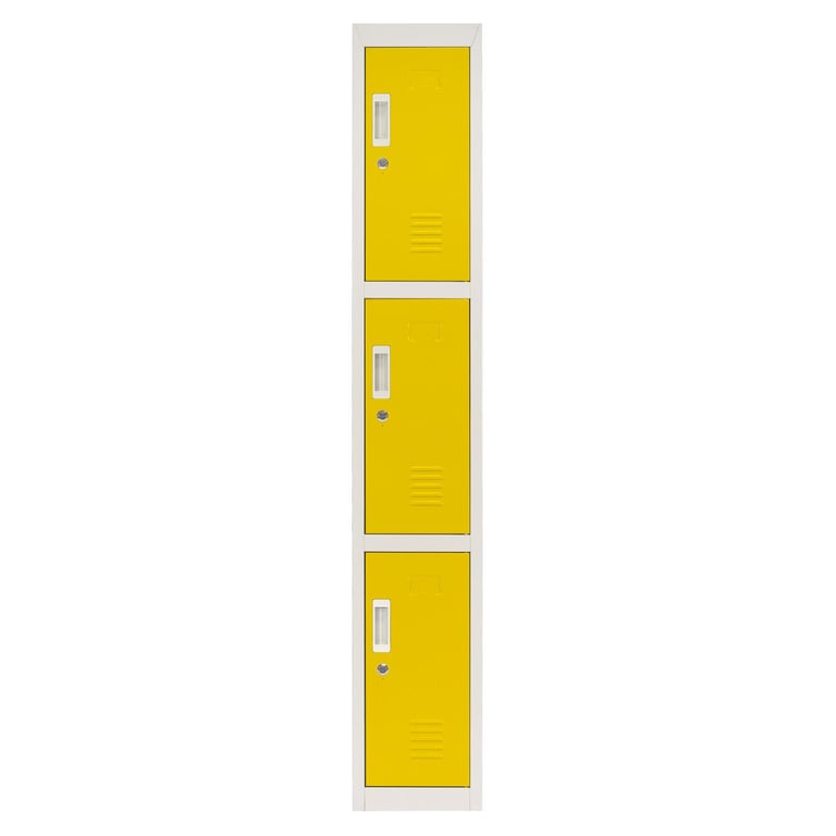Locker con Portacandado 3 Puerta(s) 50x166x29 cm Amarillo | Sodimac ...