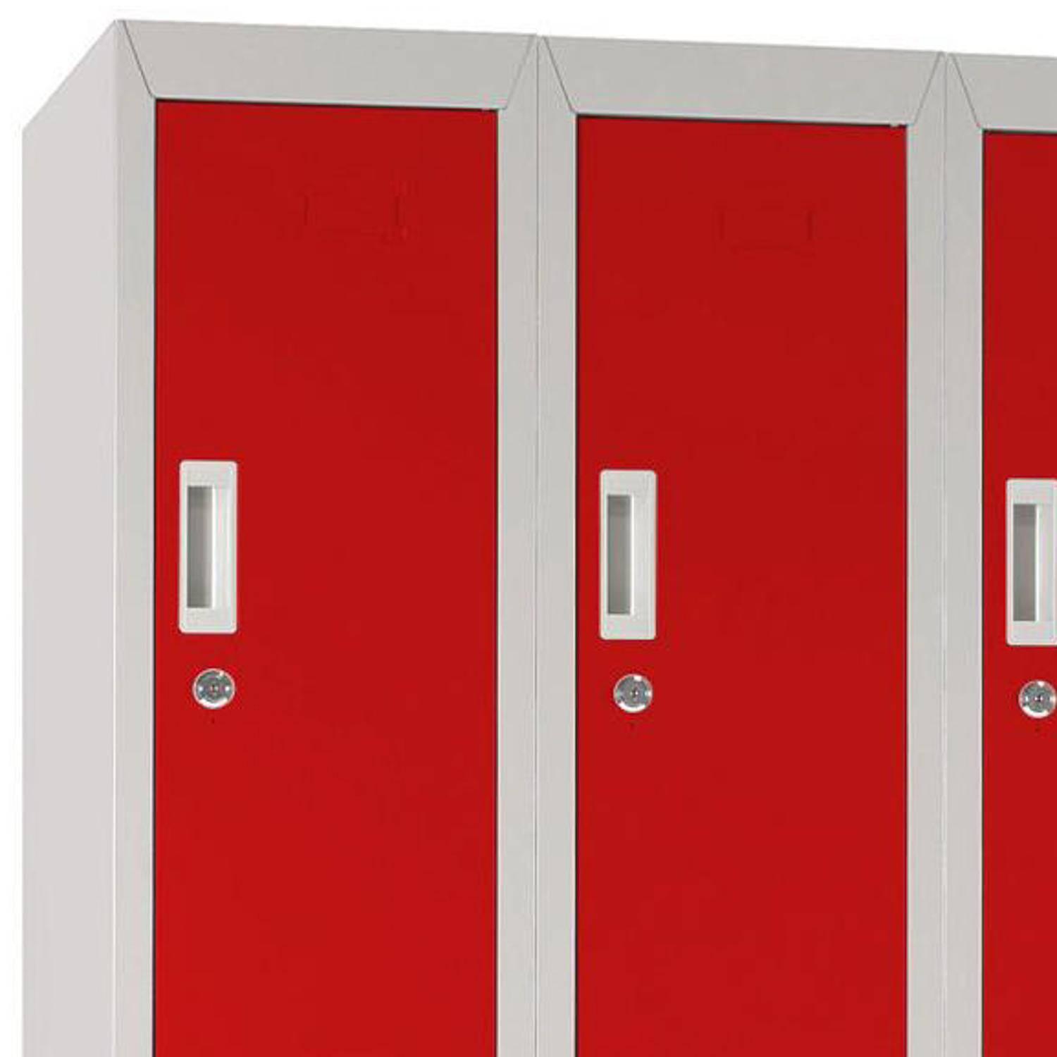 Locker Acero con Llave 6 Puerta(s) 6 Repisa(s) 50xx83 cm Rojo | Sodimac ...