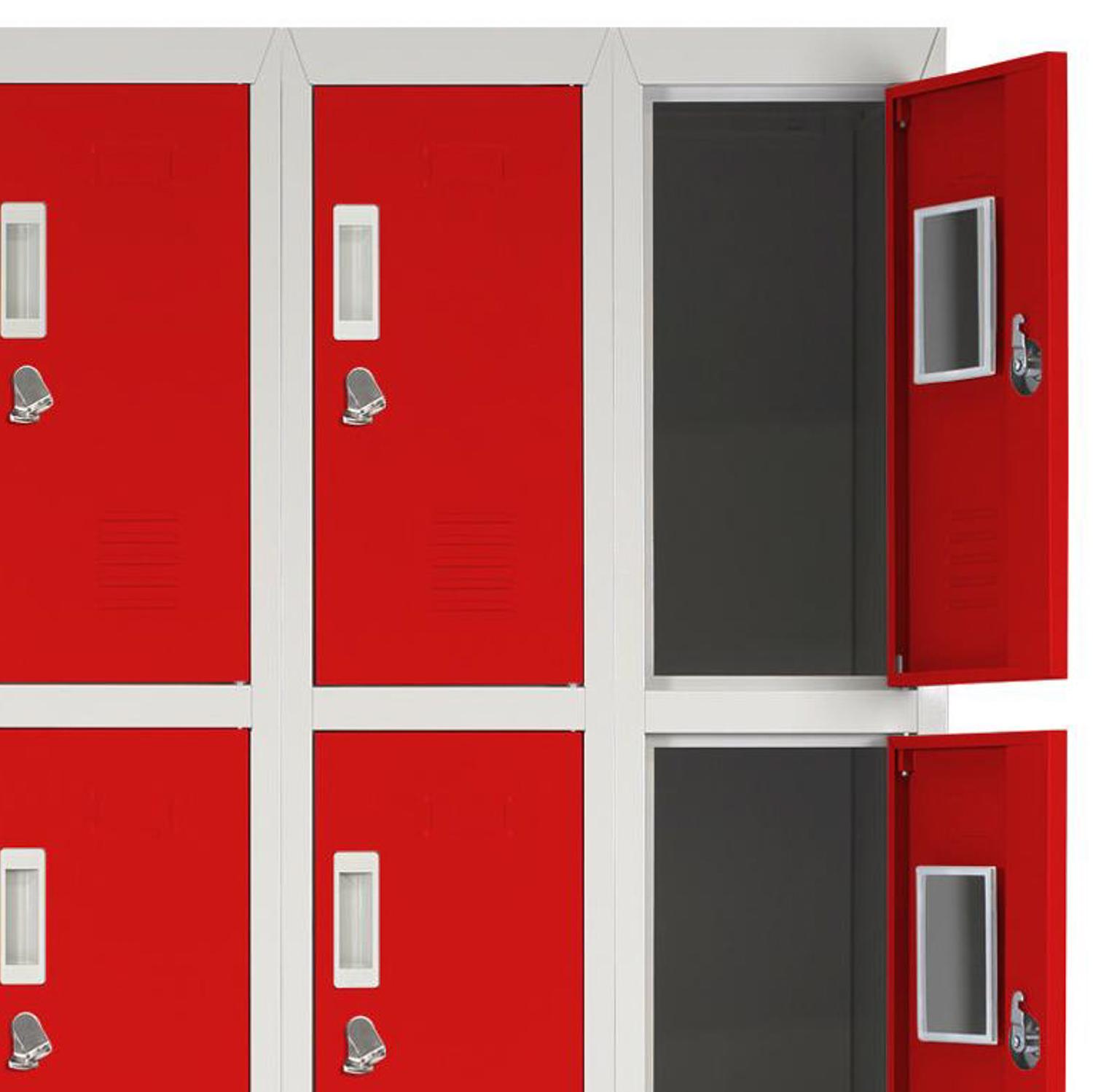 Locker con Portacandado 15 Puerta(s) 50x166x140 cm Rojo | Sodimac ...