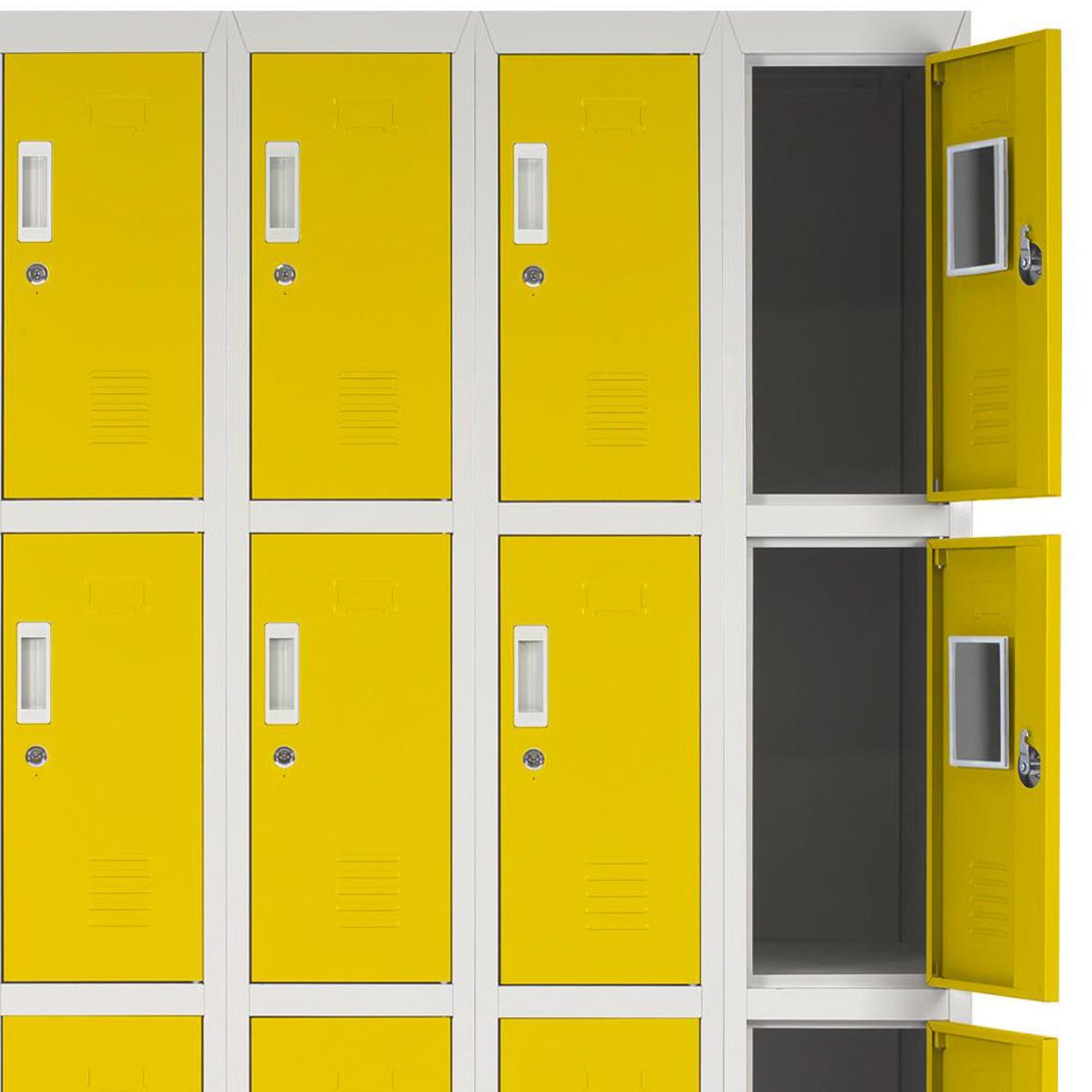 Locker Acero con Llave 15 Puerta(s) 50x166x140 cm Amarillo | Sodimac ...