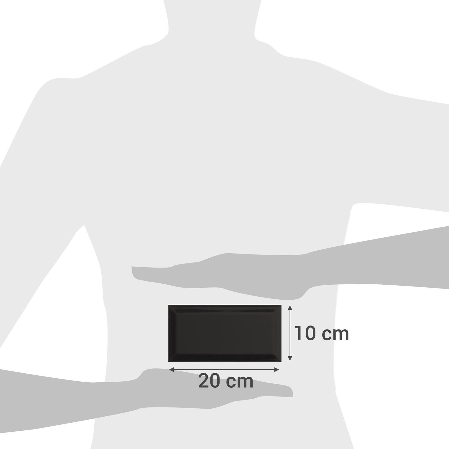 Cerámica 20x10 cm Bissel Negro 1 m2 | Sodimac - Falabella