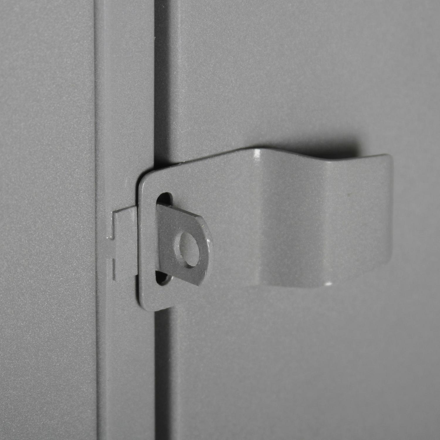 Locker Techo Inclinado 2 Cuerpos 4 Puerta(s) 57x190x50 cm Gris ...