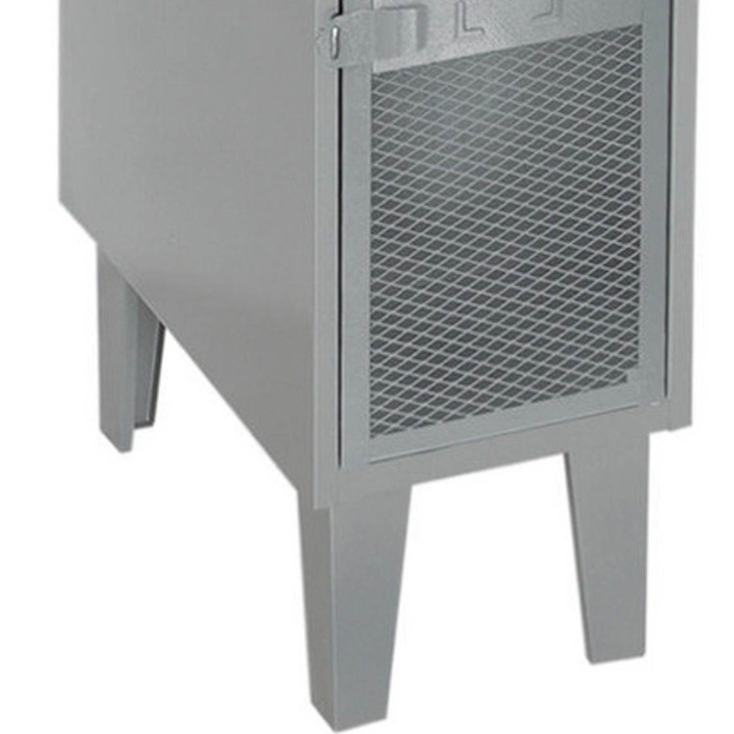 Locker Puerta Malla y Techo Inclinado 1 Cuerpo 2 Puerta(s) 31x190x50 cm ...