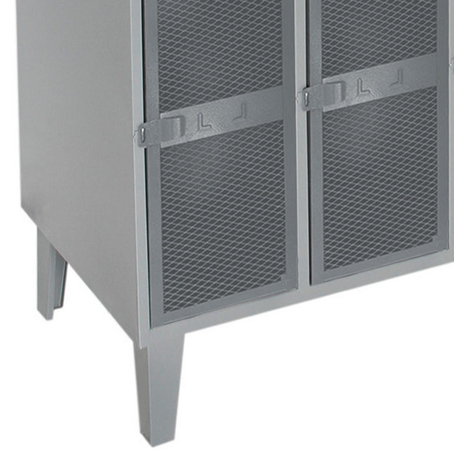 Locker Puerta Malla 4 Cuerpos 8 Puerta(s) 110x170x50 cm Gris | Sodimac ...