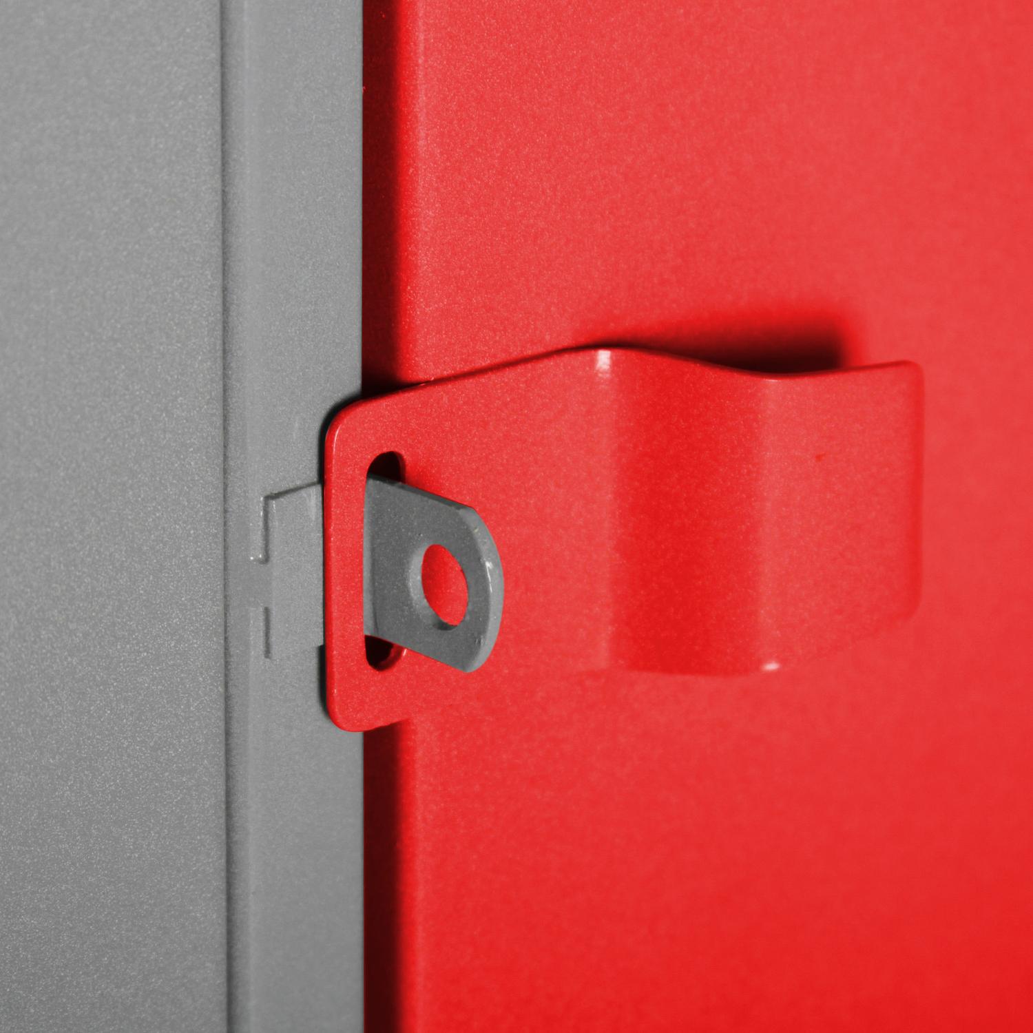 Locker 3 Cuerpos 6 Puerta(s) 83x170x50 cm Gris/Rojo | Sodimac - Falabella