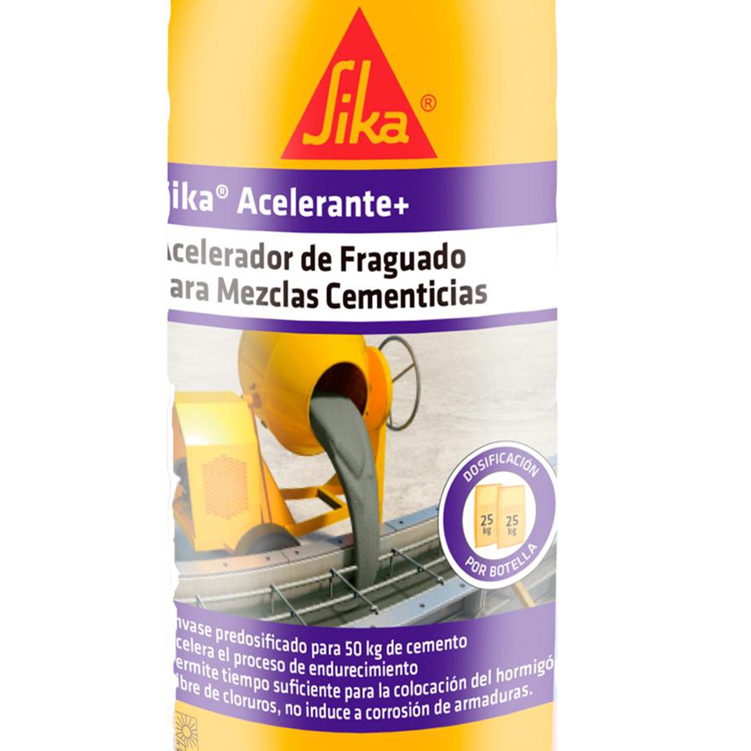 Acelerador de Fraguado para Mezclas Cementicias Botella 950 ml ...