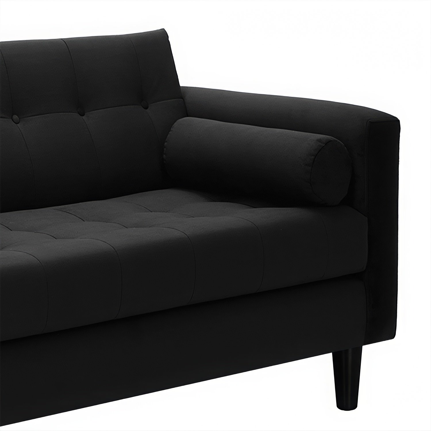 Sofá 3 cuerpos Retro 50 75x70x170 cm Negro | Sodimac - Falabella