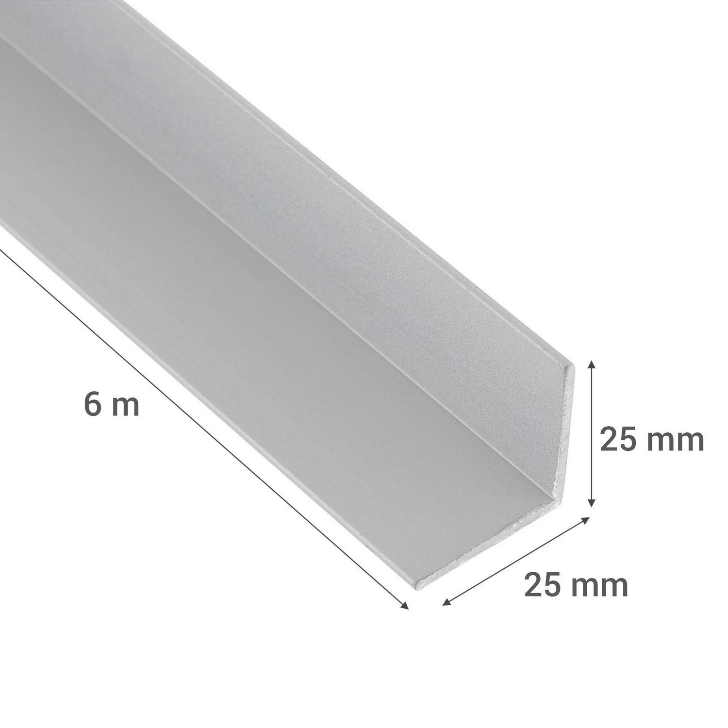 Ángulo Gris Aluminio 25x1 mm 6 m | Sodimac - Falabella