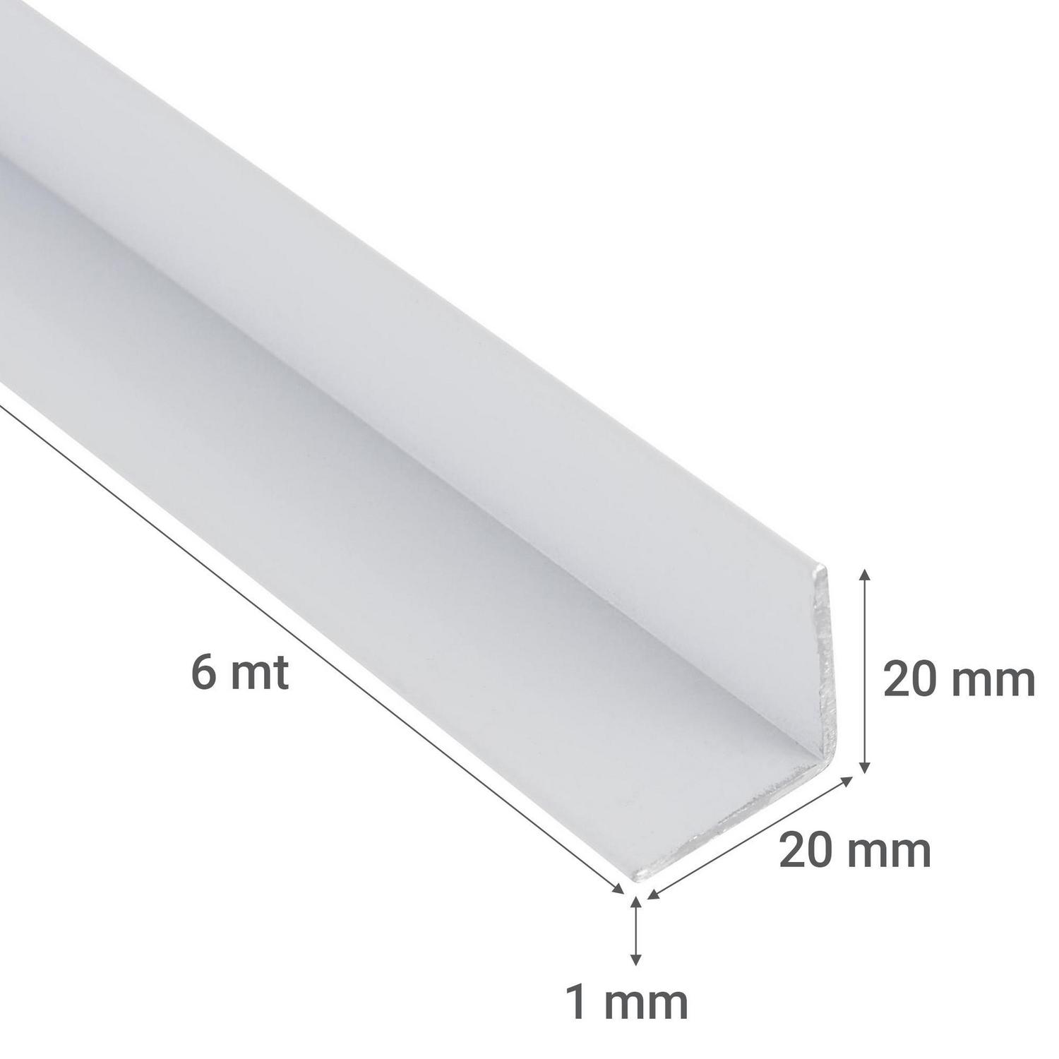 Ángulo Blanco Aluminio 20x1 mm 6 m | Sodimac Chile