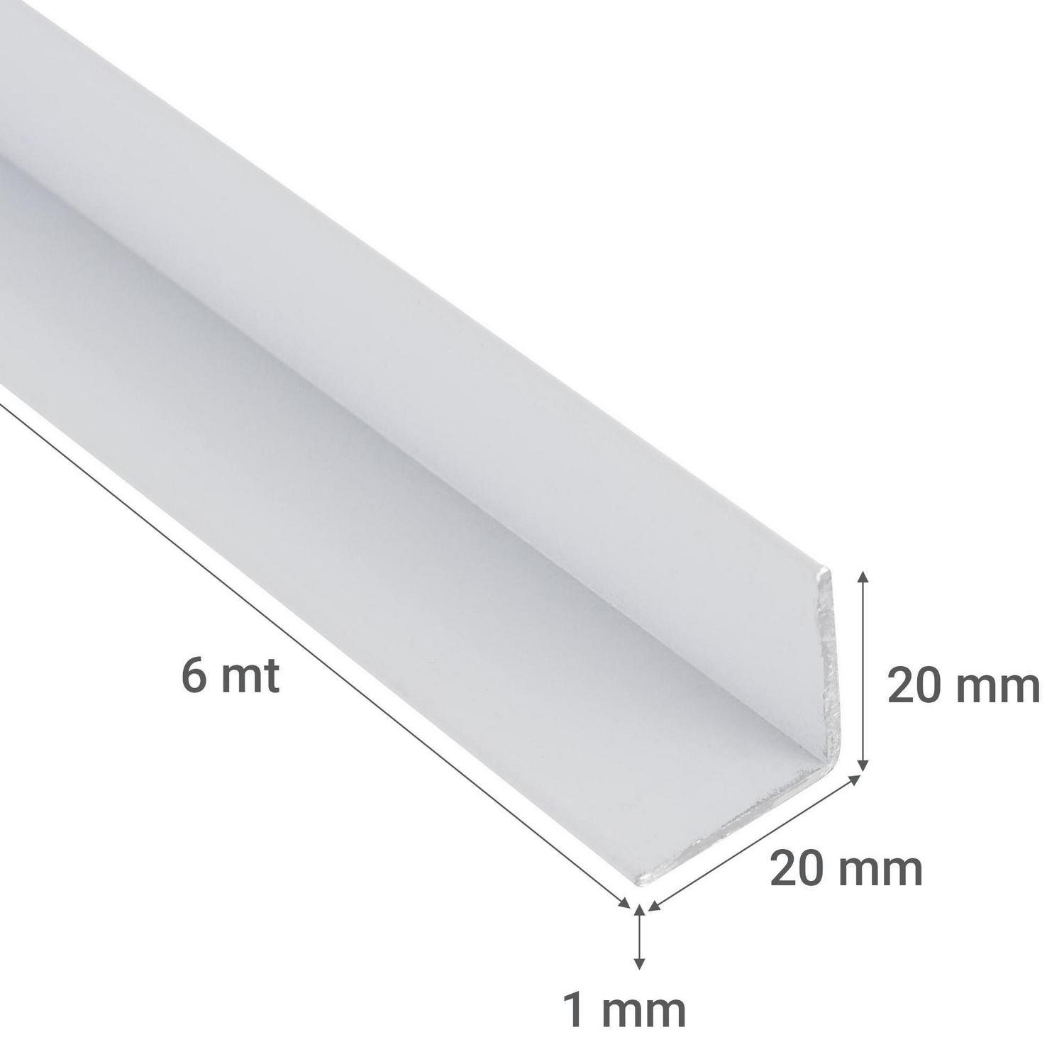 Ángulo Blanco Aluminio 20x20x1 mm 6 m | Sodimac - Falabella