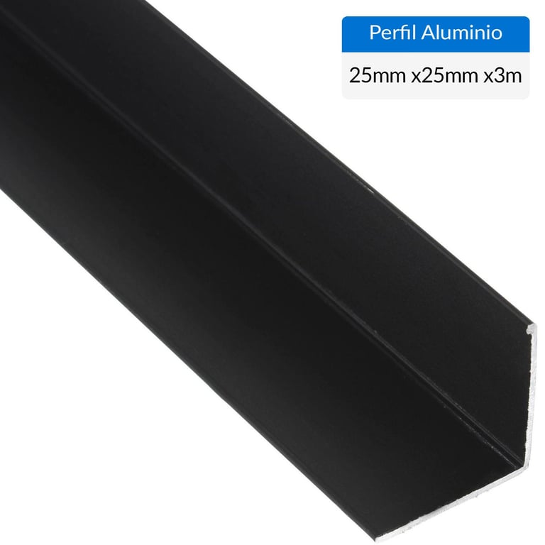 Ángulo Negro Aluminio 25x25x1 mm 3 m | Sodimac - Falabella