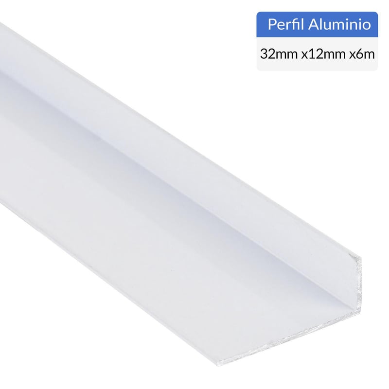 Ángulo Blanco Aluminio 32x12x1 mm 6 m | Sodimac - Falabella