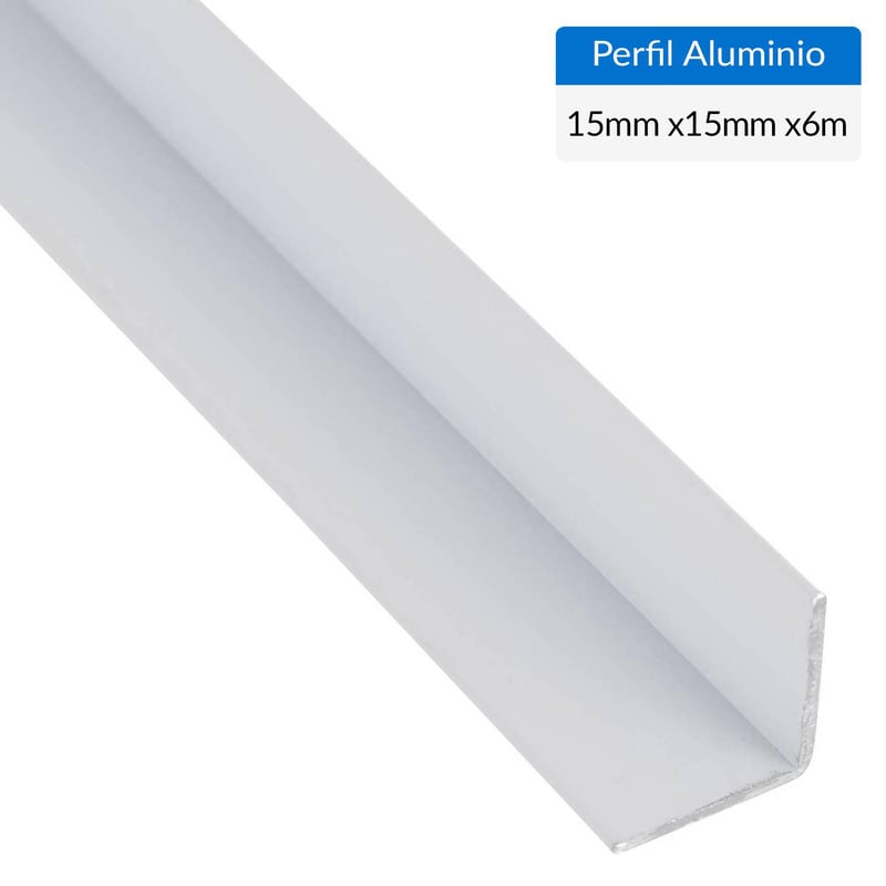 Ángulo Blanco Aluminio 15x15x1 mm 6 m | Sodimac - Falabella
