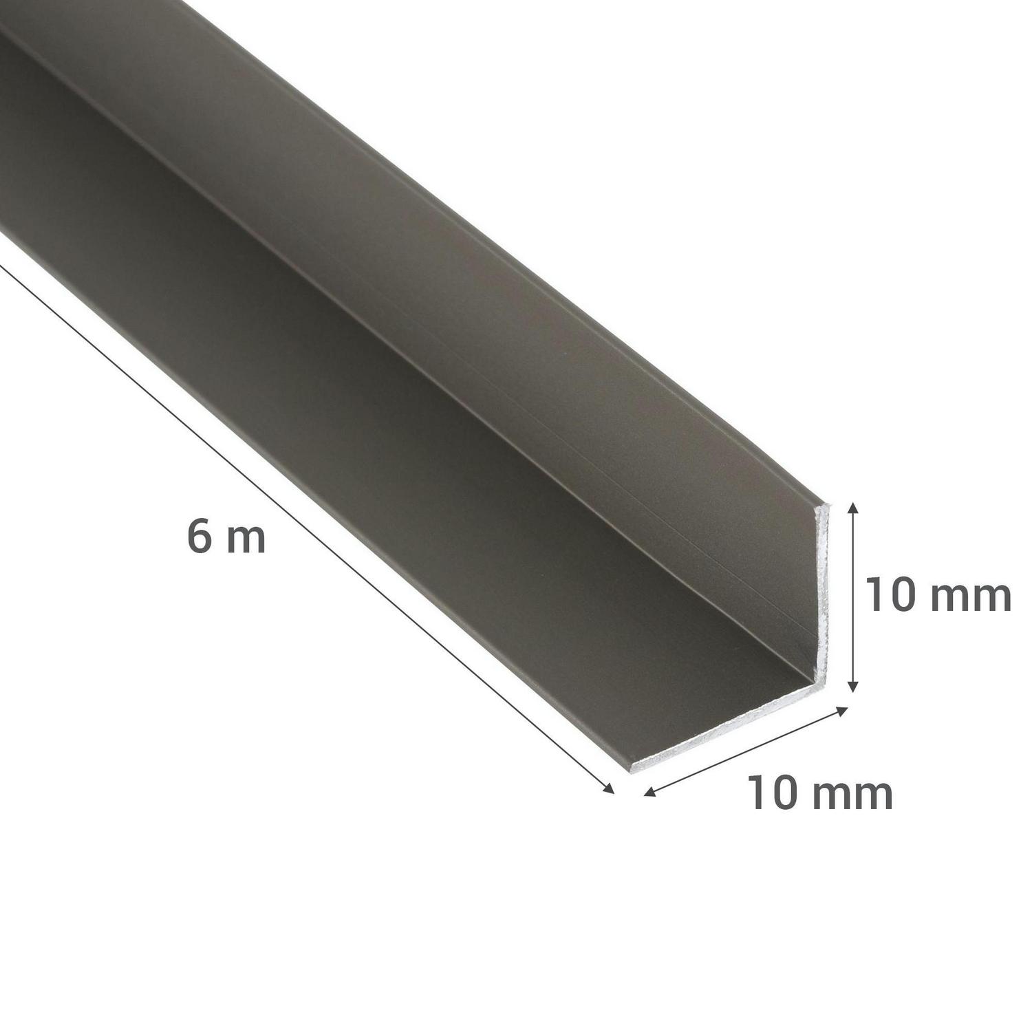 Ángulo Gris Aluminio 10x10x1 mm 6 m | Sodimac - Falabella