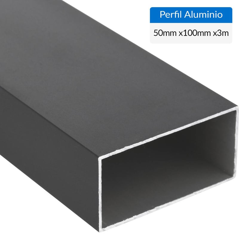 Perfil Tubular Negro Aluminio 100x1.5 mm 3 m | Sodimac - Falabella