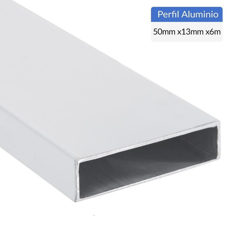 Perfil Tubular Blanco Aluminio 50x13x1 mm 6 m | Sodimac - Falabella