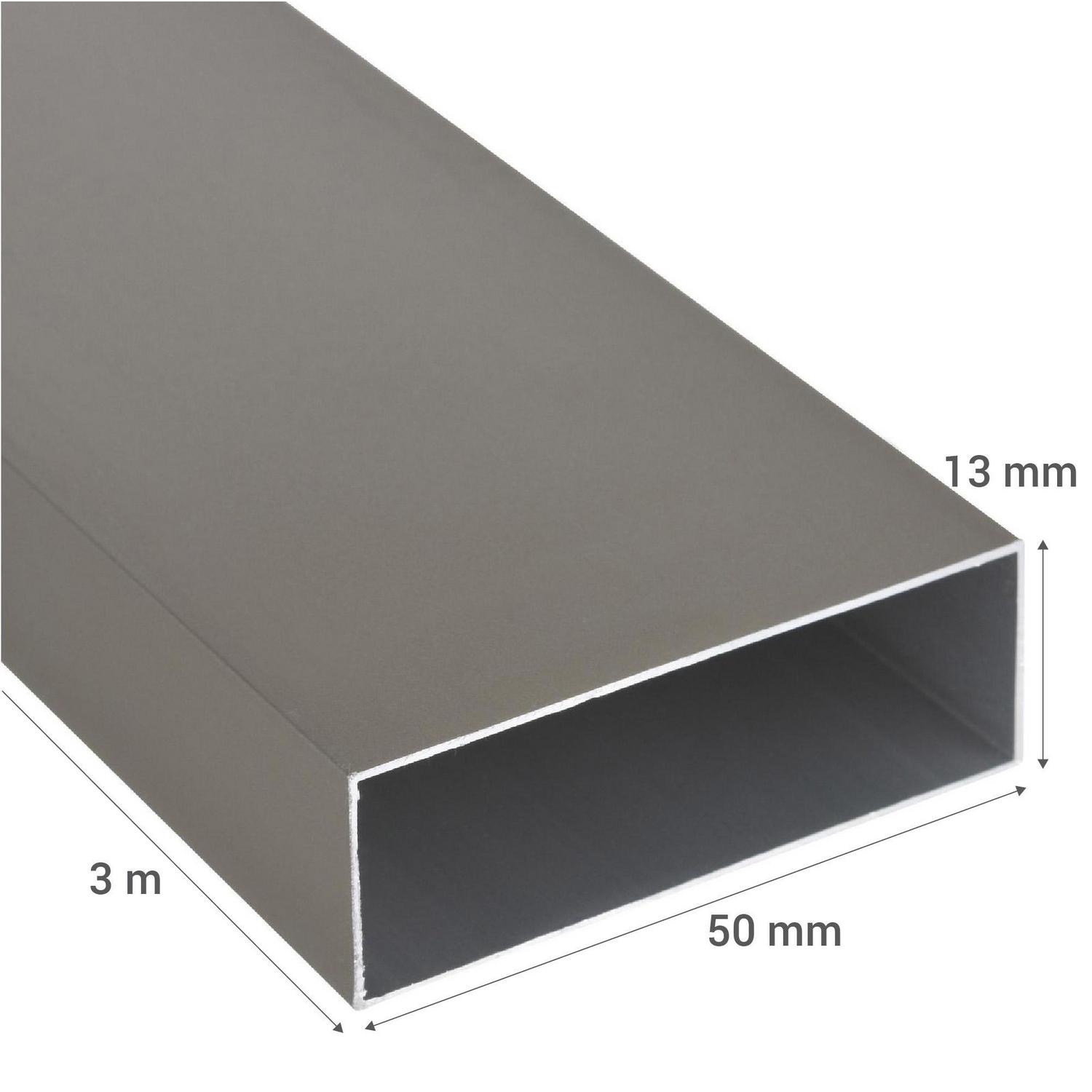 Perfil Tubular Gris Aluminio 50x13x1 mm 3 m | Sodimac - Falabella