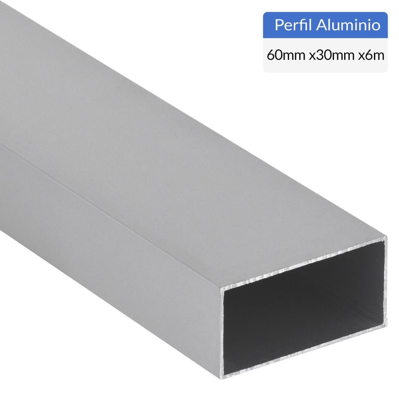 Perfil Tubular Gris Aluminio 60x30x1,2 mm 6 m | Sodimac - Falabella