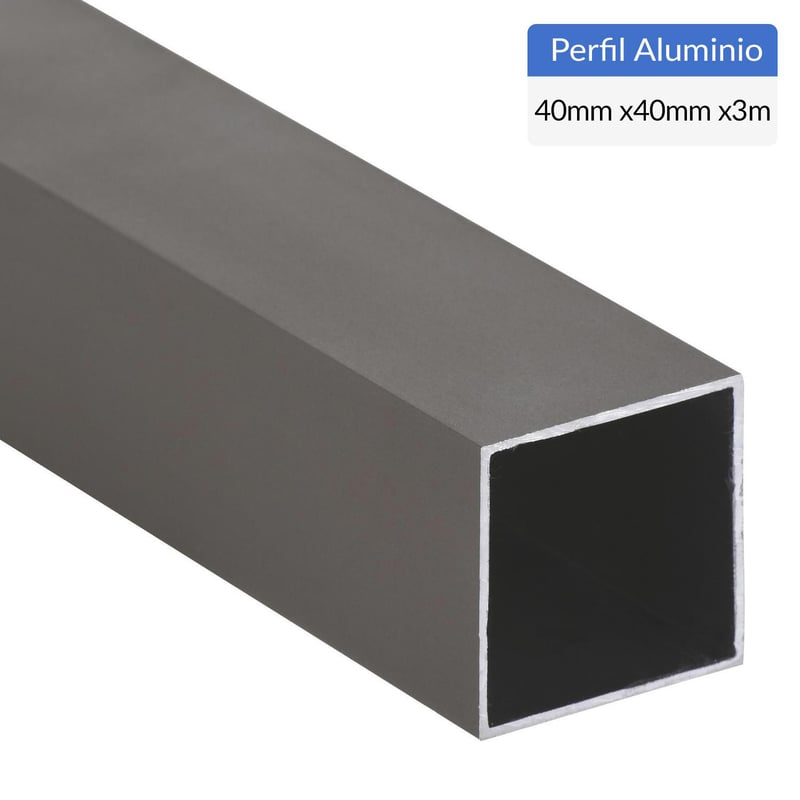 Perfil Tubular Gris Aluminio 40x40x1 mm 3 m | Sodimac - Falabella