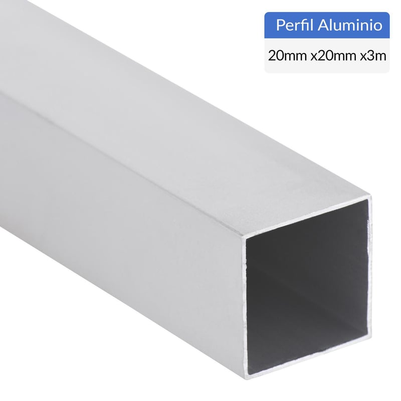 Perfil Tubular Blanco Aluminio 20x20x1 mm 3 m | Sodimac - Falabella