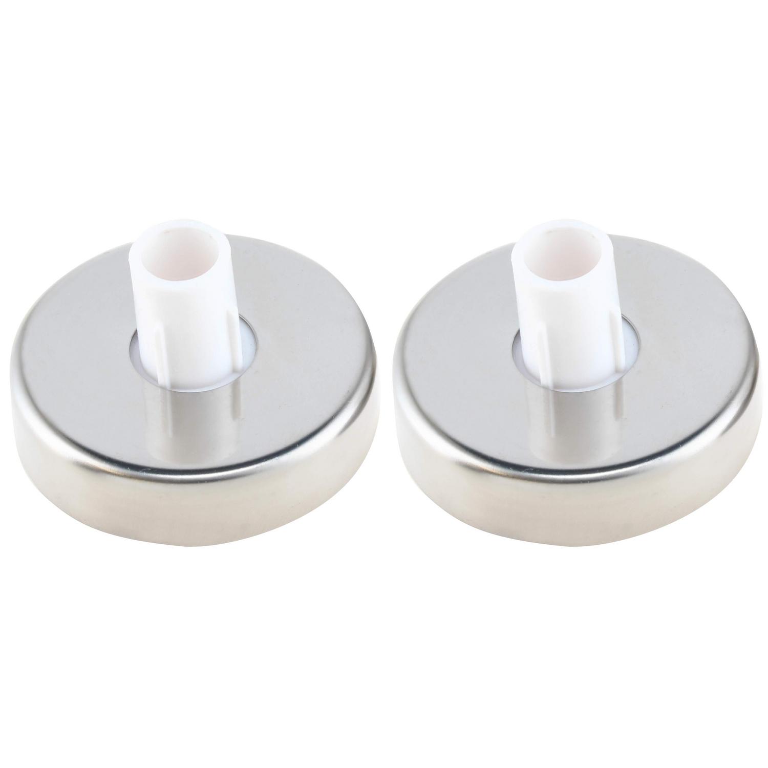 Flanche con tapa inoxidable plástico 2 unidades | Sodimac - Falabella