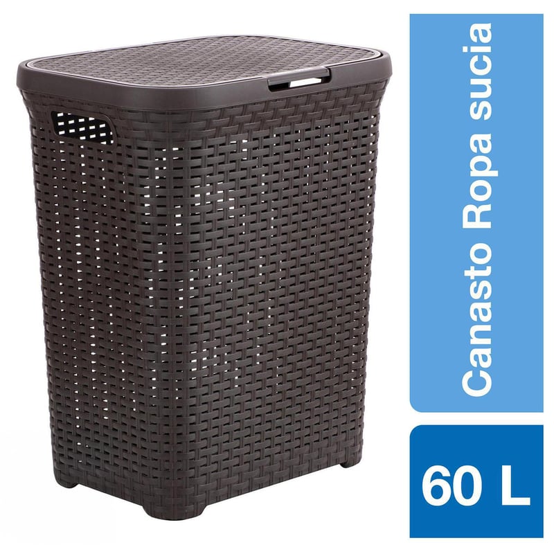 Canasto para Ropa 44x56x35 cm 60 l Café | Sodimac - Falabella