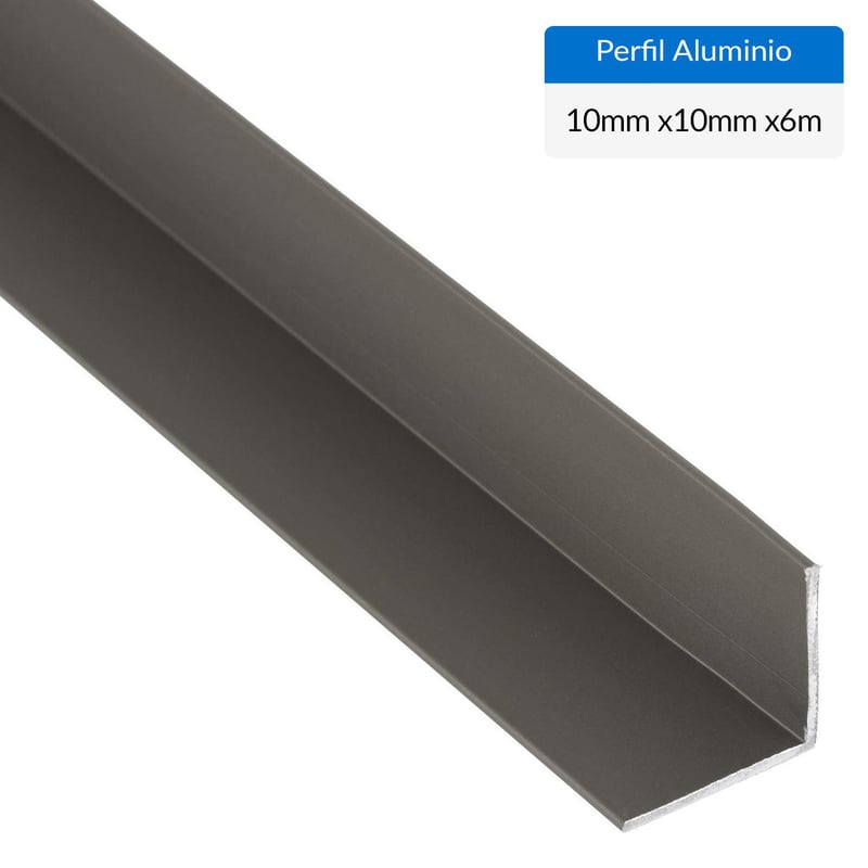 Pack Ángulo 6 Unidades Gris Aluminio 10x10x1 mm 6 m | Sodimac - Falabella