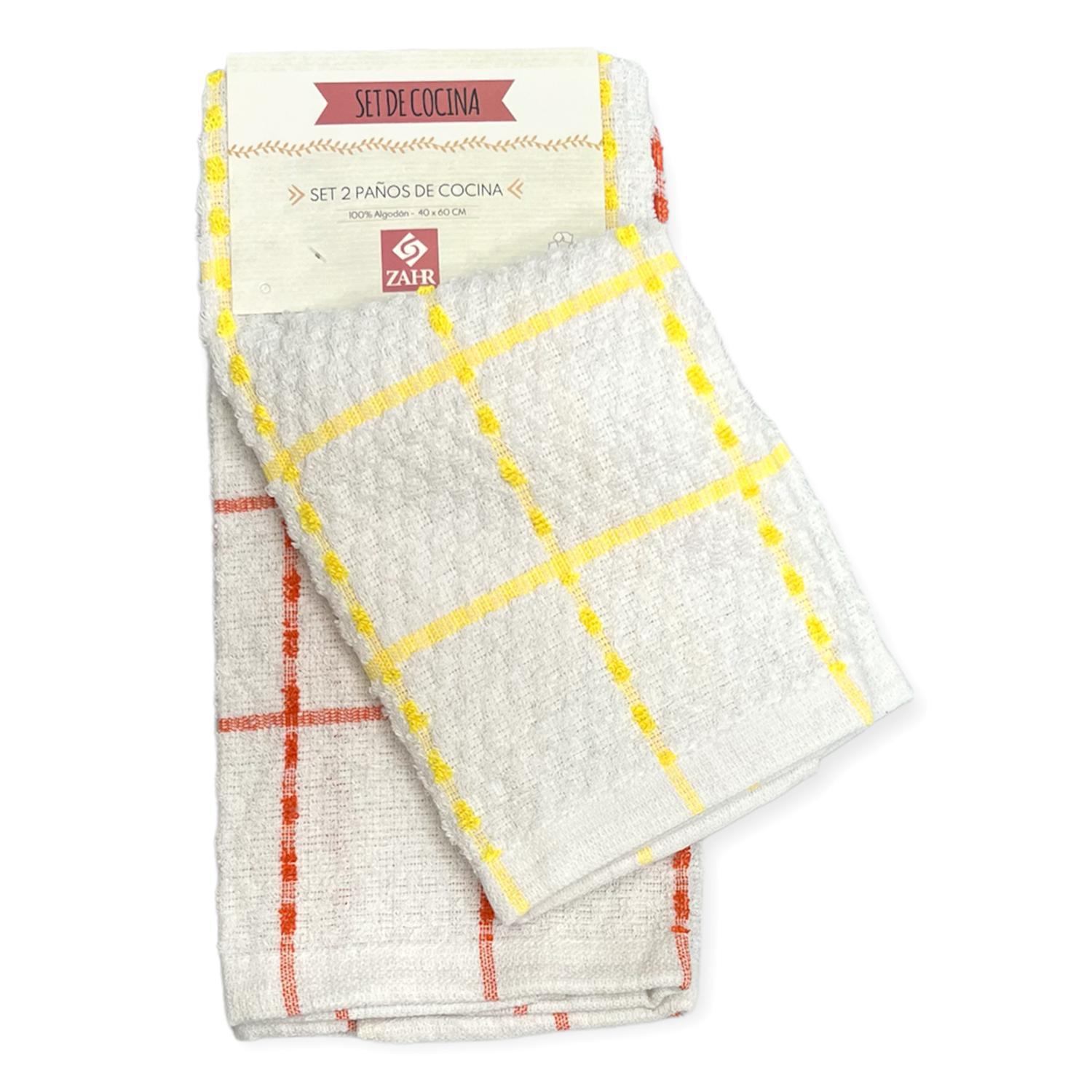 Set 2 paños de cocina 38x64 cm diseños surtidos | Sodimac - Falabella