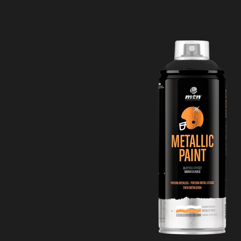 Pintura Metalizada en Spray Negro Metálico 400ml | Sodimac - Falabella