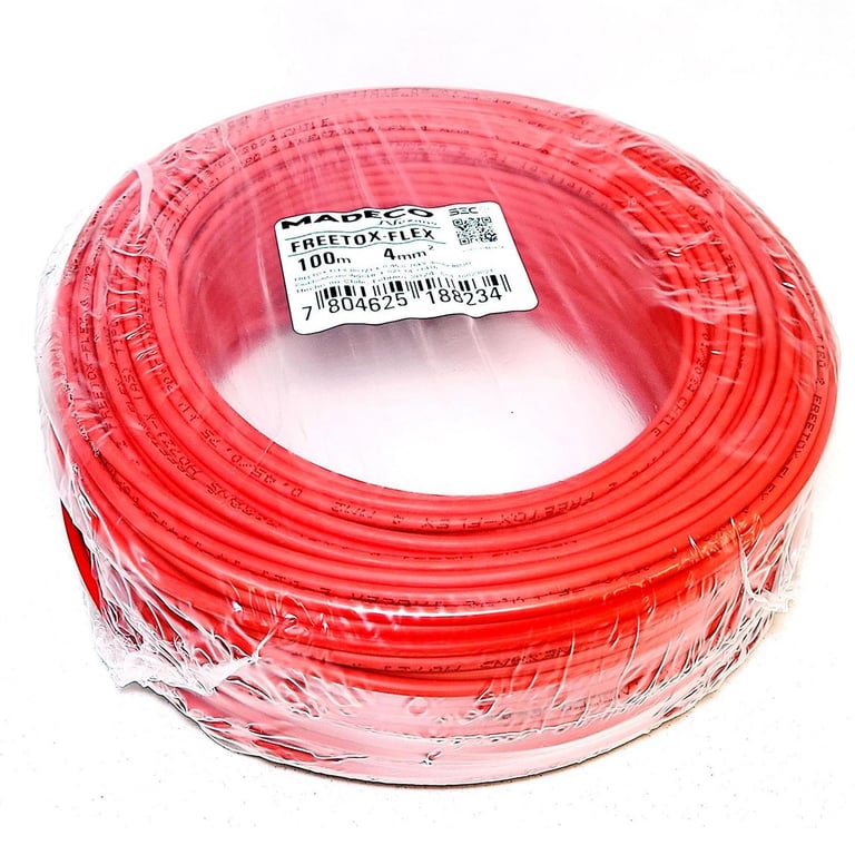 Cable libre de halógenos H07Z1-K 4mm rojo 100 mt | Sodimac - Falabella