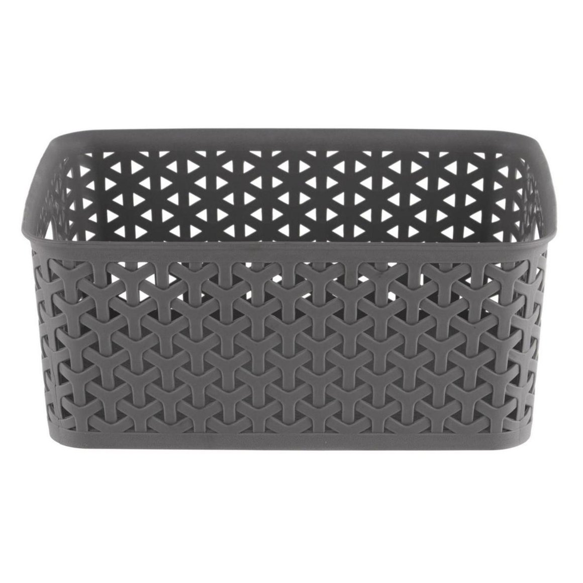 Canasto Ratán 19.5x10.5x25 cm 4 l Gris | Sodimac - Falabella