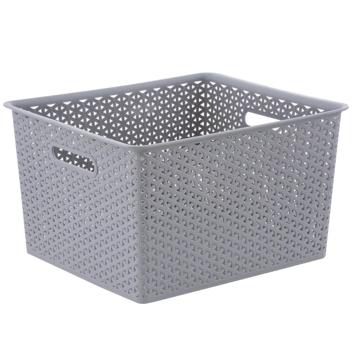 Canasto Ratán 35x24x47 cm 35 l Gris | Sodimac - Falabella
