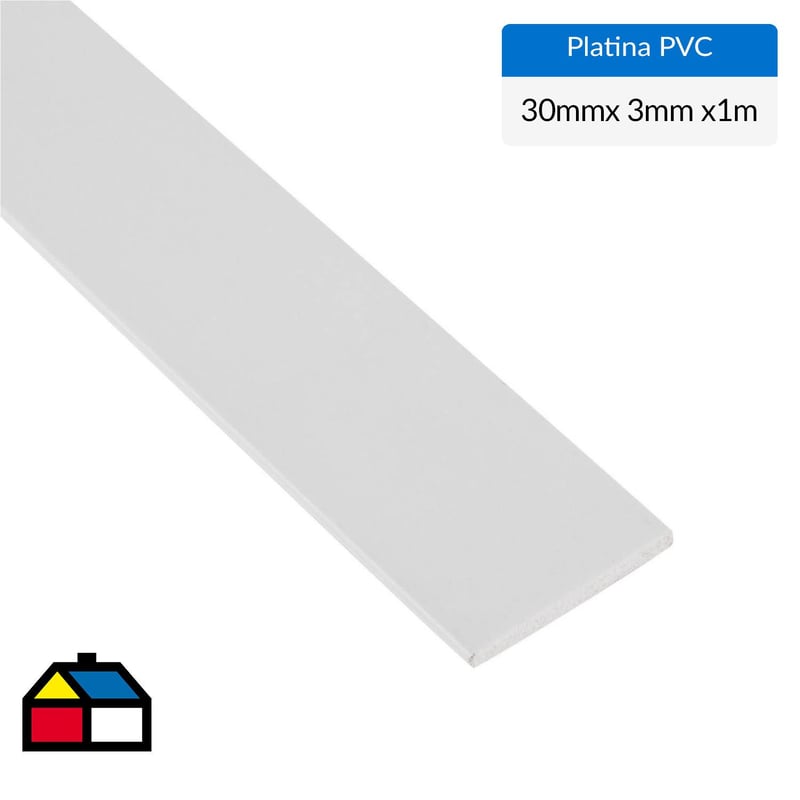 ARCANSAS Pletina pvc blanco mate 30x3 1 mt | falabella.com