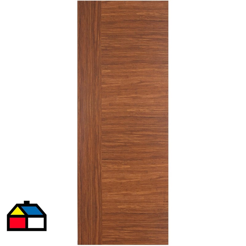 Puerta MDF 75x200 cm Bambu Rustico Impresión Digital | Sodimac - Falabella
