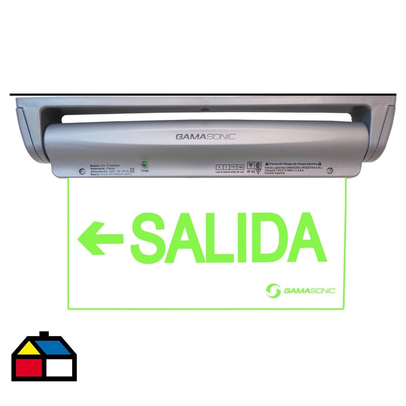 Señalética de emergencia flecha salida | Sodimac - Falabella