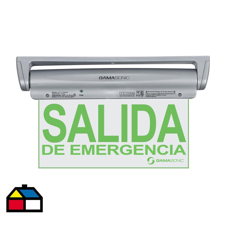 Señalética de emergencia salida de emergencia | Sodimac - Falabella