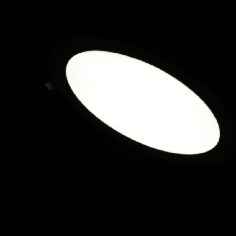 Panel led empotrado circular 24w luz cálida | Sodimac - Falabella