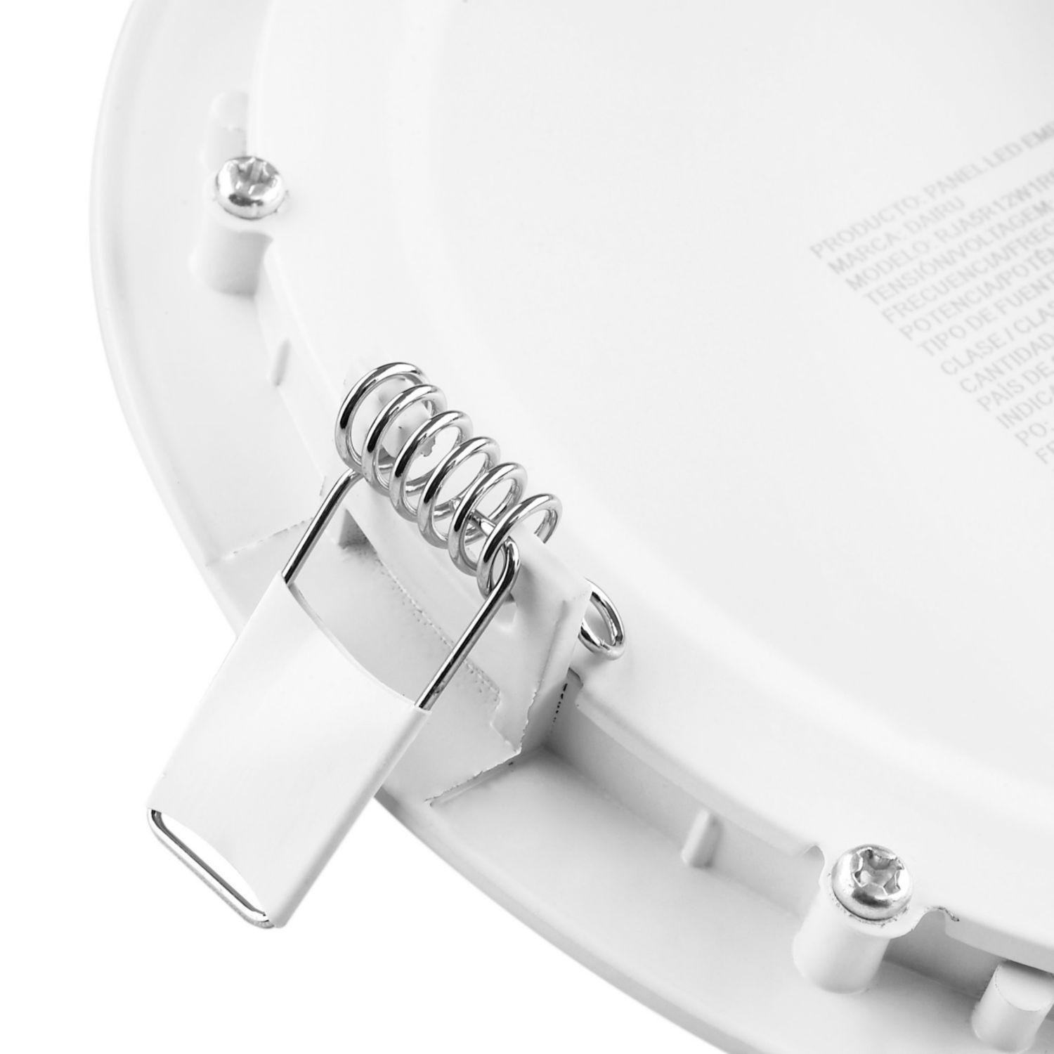 Panel led empotrado circular 12w luz cálida | Sodimac - Falabella