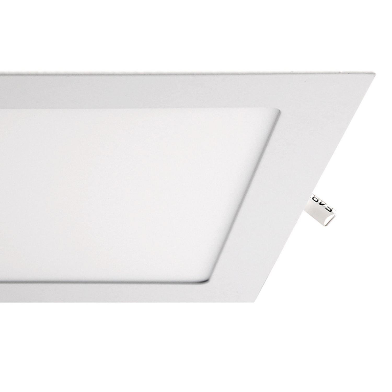 Panel led empotrado cuadrado 12w luz cálida | Sodimac - Falabella