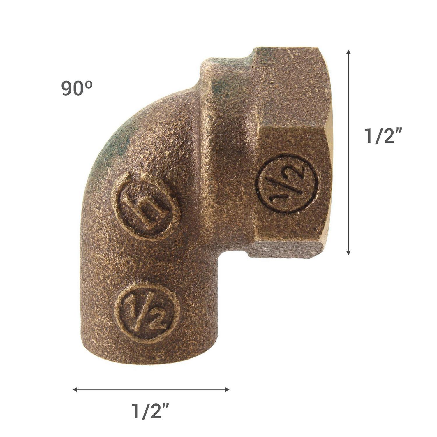 Codo Bronce SO/HI 1/2" 1u | Sodimac - Falabella