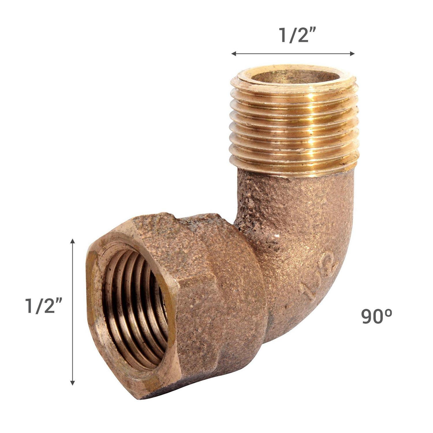 Codo Bronce HI/HE 1/2" 1u | Sodimac - Falabella