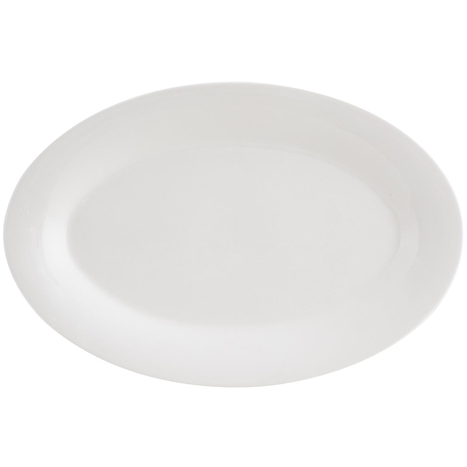 Plato 30 cm ovalado blanco | Sodimac - Falabella