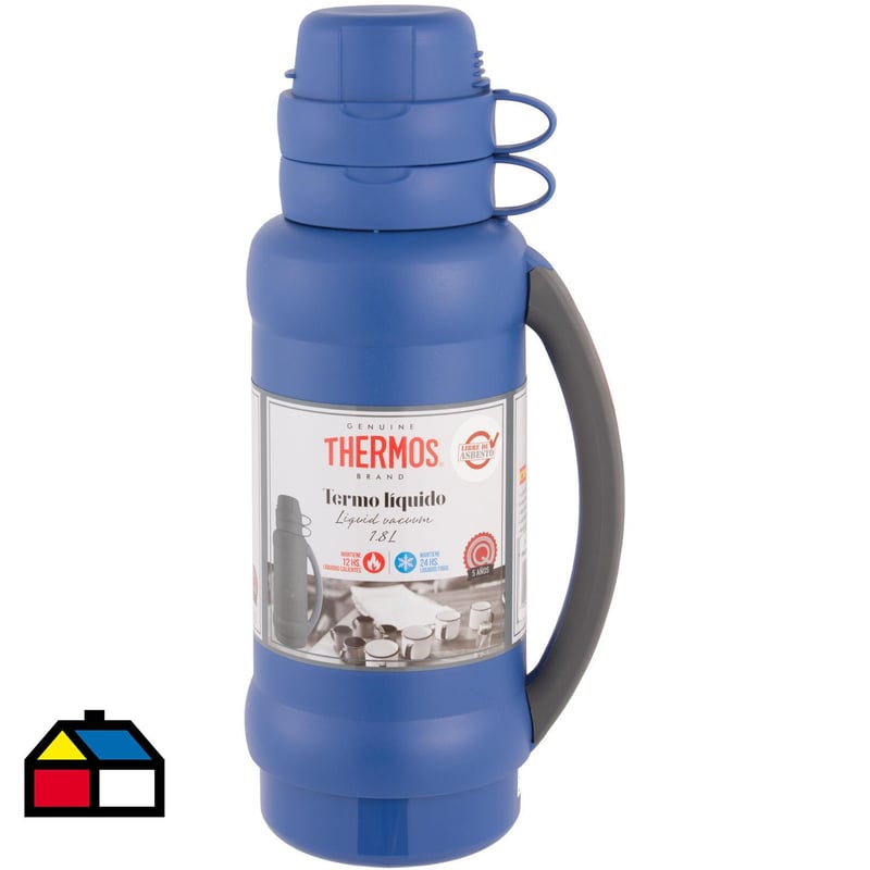 Termo para Agua 1.8 l Vidrio Azul | Sodimac - Falabella