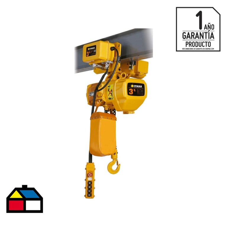 Tecle Eléctrica 6 m 3000 kg | Sodimac - Falabella