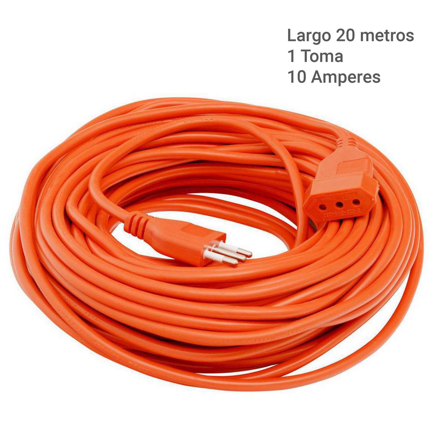 Extensión Eléctrica 1 Toma(s) 20 m Naranja | Sodimac - Falabella