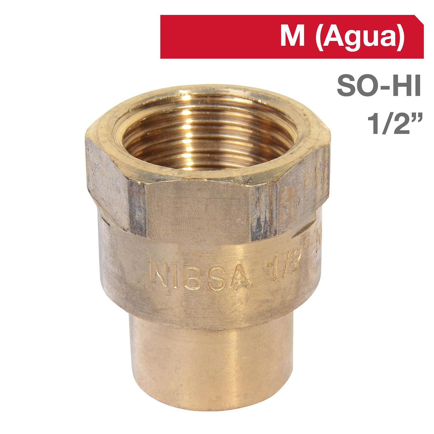 Terminal Bronce SO/HI 1/2" 1u | Sodimac - Falabella