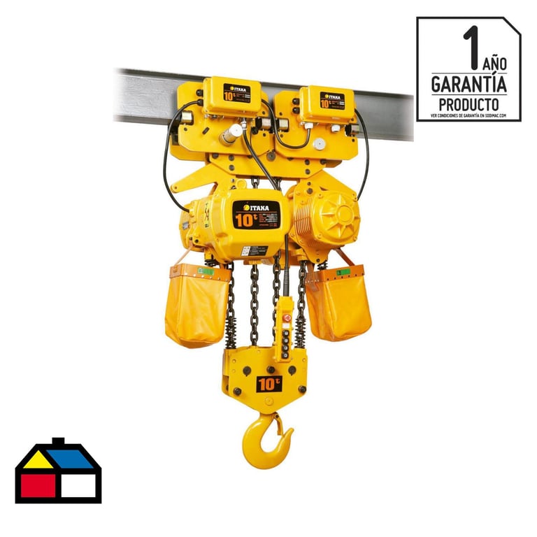 Tecle Eléctrica 6 m 10000 kg | Sodimac Chile