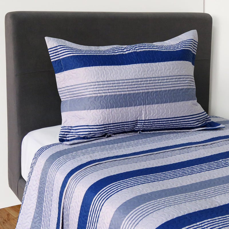 Cubrecama Quilt Azul King | Sodimac - Falabella