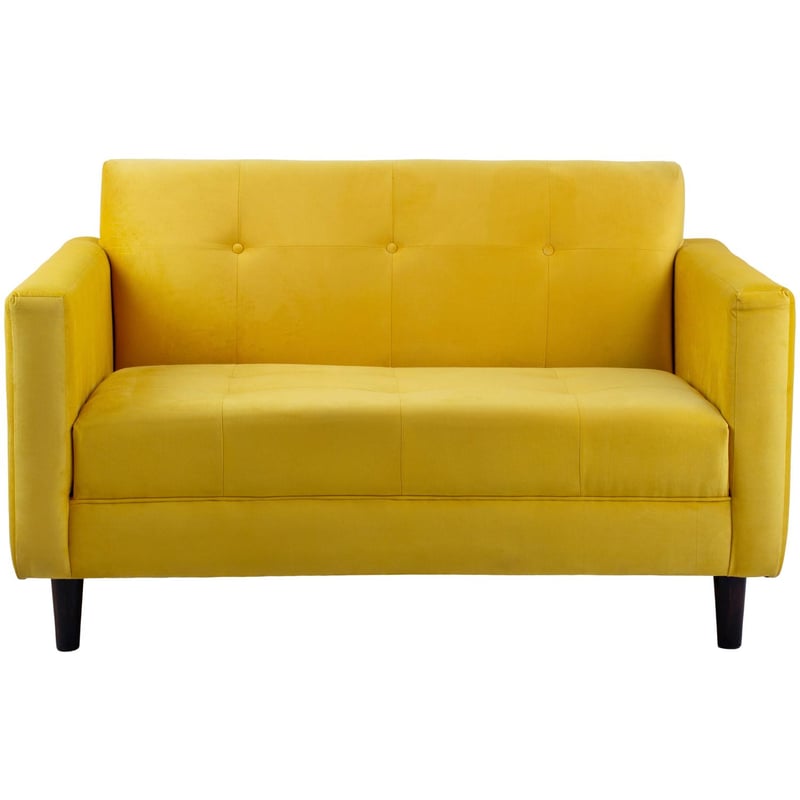 Sofá 2 cuerpos MADRID 120x80x75 cm Amarillo | Sodimac - Falabella