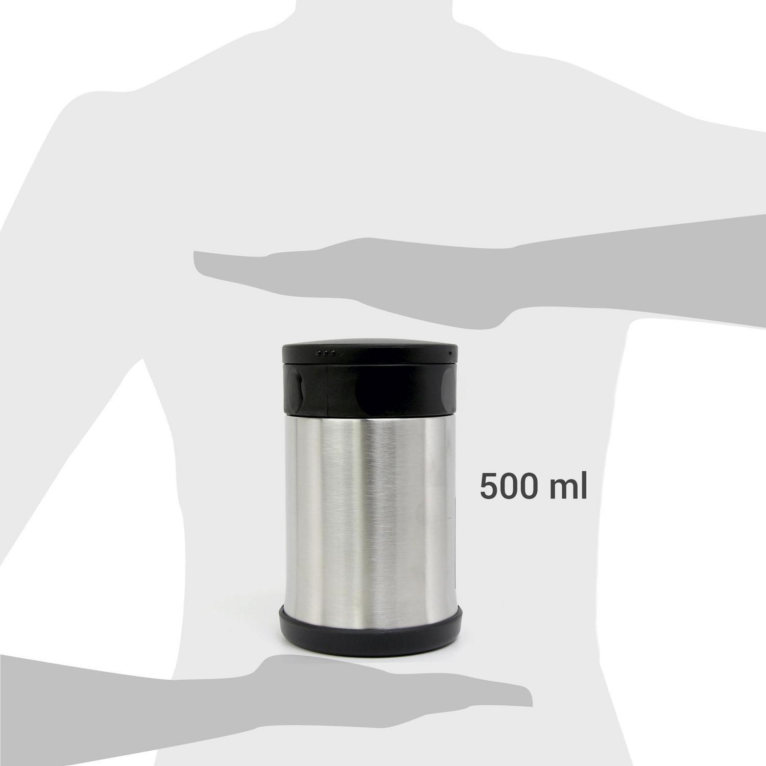 Termo para Comida 500 ml Acero Inoxidable Plateado/ Negro | Sodimac ...